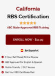 California RBS Training Instructions For Certification | $11.99